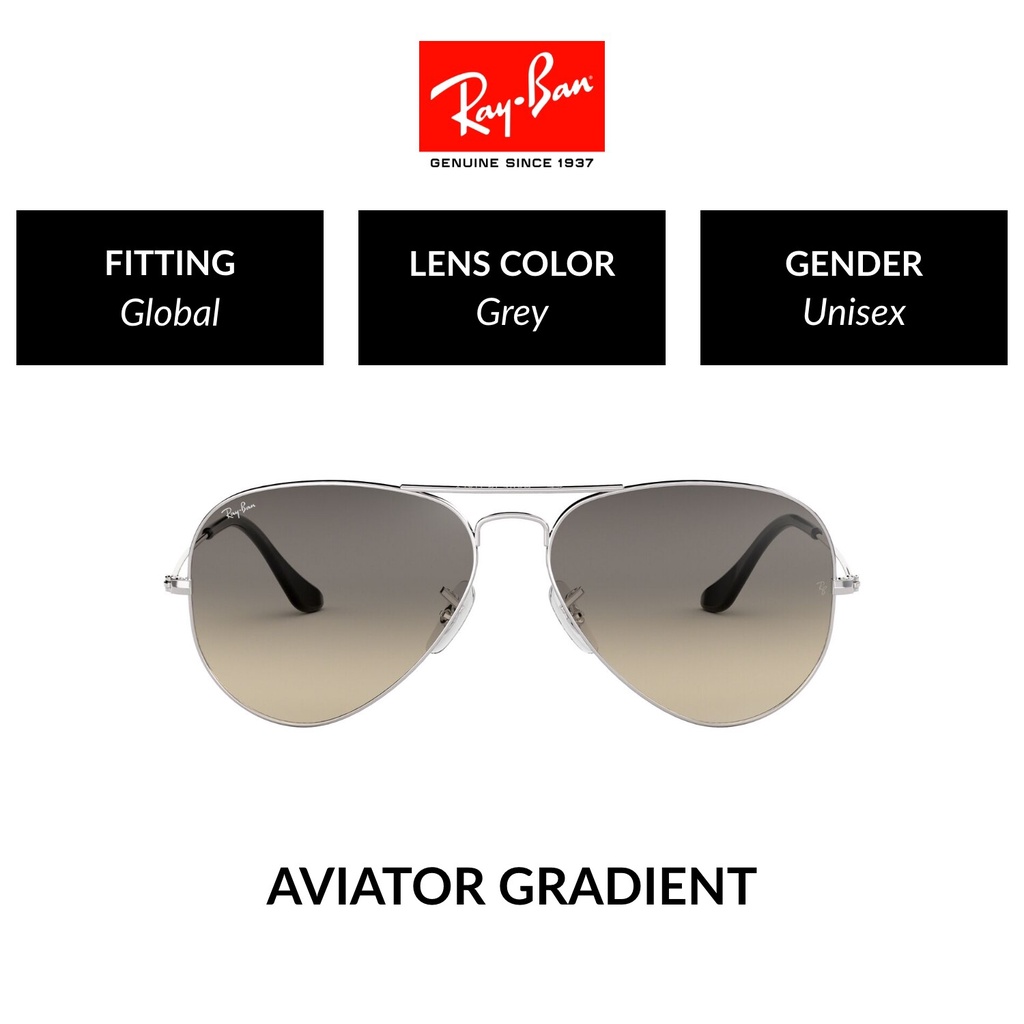 Ray-Ban Aviator Large Metal - RB3025 003/32 -sunglasses | Shopee Thailand