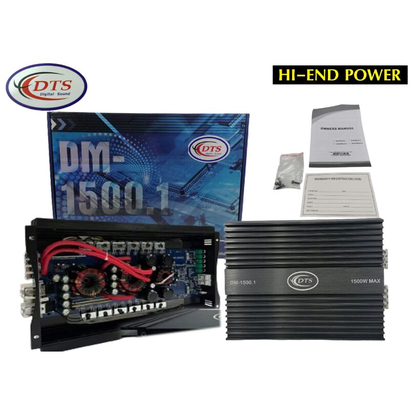 ขายเพาเวอร์แอมป์ POWER AMP Class D DTS รุ่น DM-1500.1 1500Watt max | Shopee Thailand