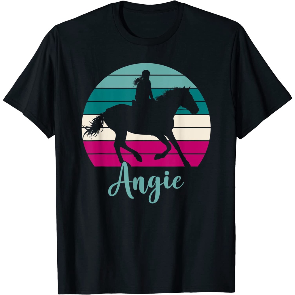 ของขวัญชื่อ Angie-เสื้อขี่ม้า Angie Horse Girl T-Shirt | Shopee Thailand