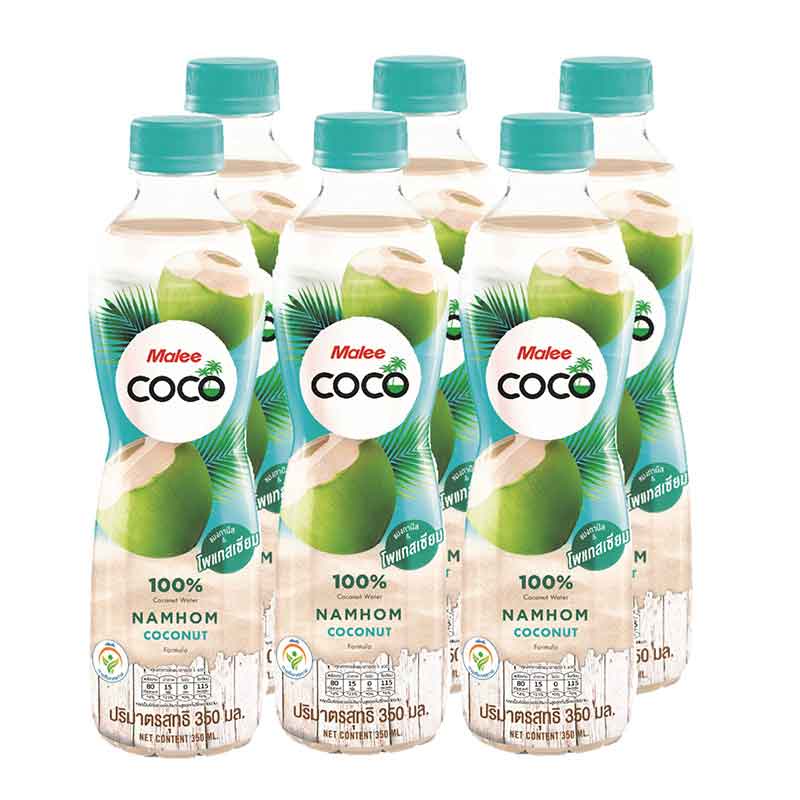 มาลี โคโค่ มะพร้าวน้ำหอม 100% 350 มล. X 6 ขวดMalee coco Namhomcoco 100% 350 ml x 6 | Shopee Thailand
