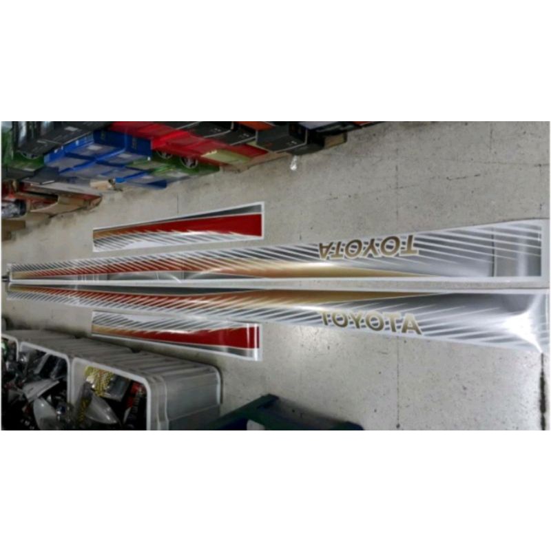 สติ๊กเกอร์ดั้งเดิมลายข้างรถตู้ TOYOTA HIACE ปี 1997 1999 2000 2001 ...