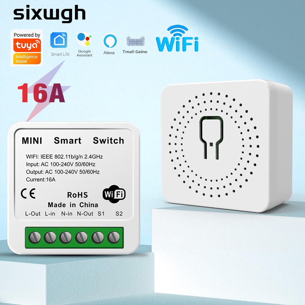 SIXWGH Tuya wifi smart switch สวิตช์ไฟ wifi สวิทช์ สวิทช์ไฟ สวิตช์ไร้ ...