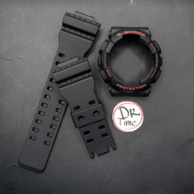 กรอบสายตรงรุ่น สีดำด้าน ฟอนต์ส้มโมเดล GA-110 | Shopee Thailand