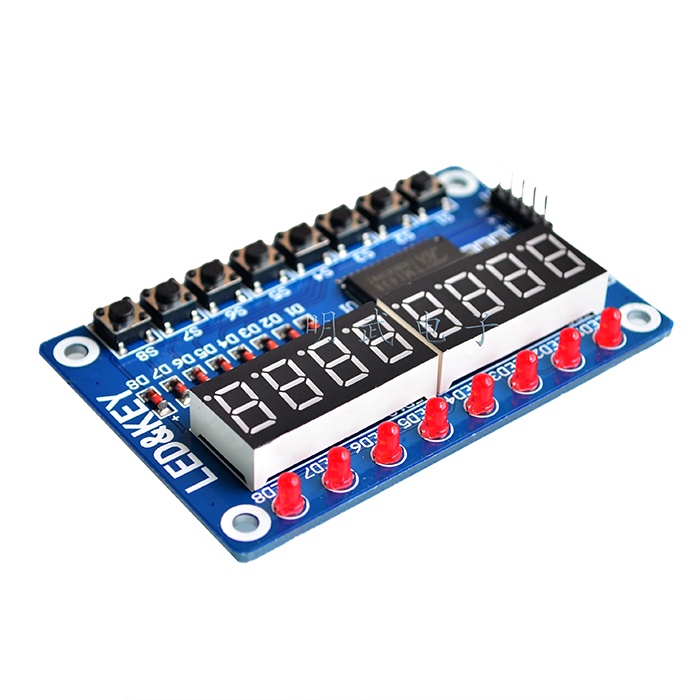 Tm1638 โมดูลหน้าจอ LED 8 บิต สําหรับ ARDUINO | Shopee Thailand