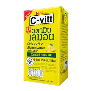 [ส่งฟรี] C-vitt ซี-วิท วิตามิน เลมอน สูตรน้ำตาลน้อยกว่า 125 มล. (ยกลัง ...