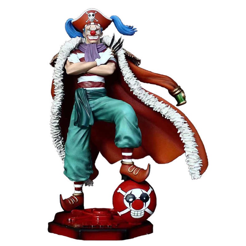Anime One Piece GK Buggy Figure Stampede Douke No Buggy Action Figure ...