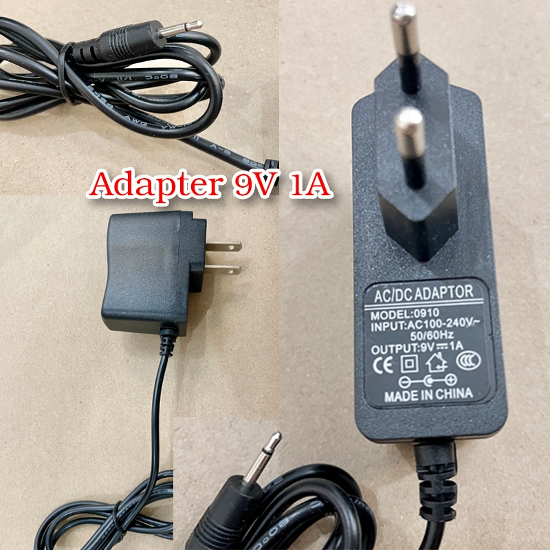 Adapter 9V 1A อะแดปเตอร์ 9V กระแส 1A AC/DC 0910 Adapter ขนาด 9V/1A หัว ...