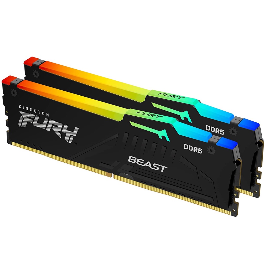 KINGSTON FURY BEAST RGB DDR5 32GB 6000 MHz CL36 (16GBx2) แรม RAM AMD ...