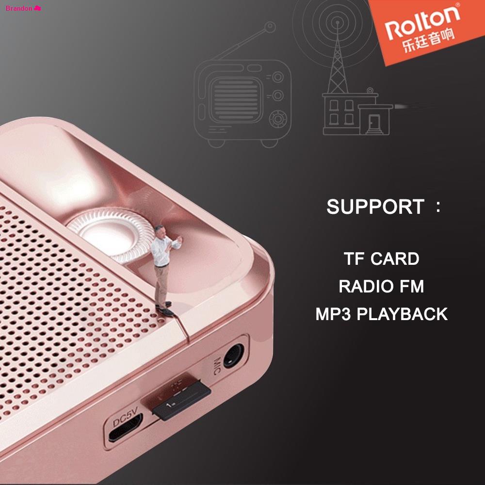 ยึดรูปแบบเดียวกัน[แพ็คส่ง 1 วัน ] Rolton ไมค์ลอย ลําโพงพกพา K700 จอ ...