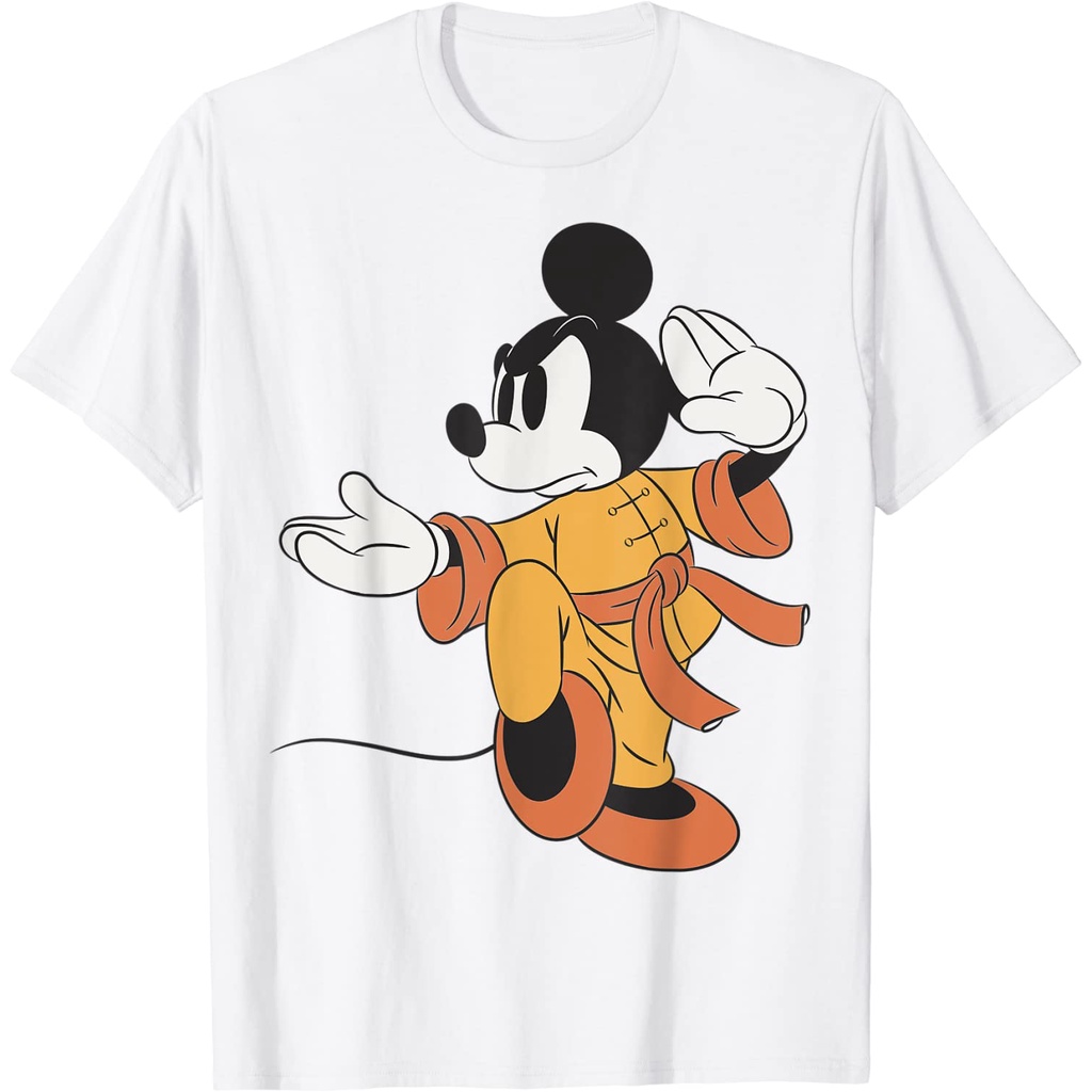 เสื้อยืดลาย Disney Mickey Mouse Kung Fu | Shopee Thailand
