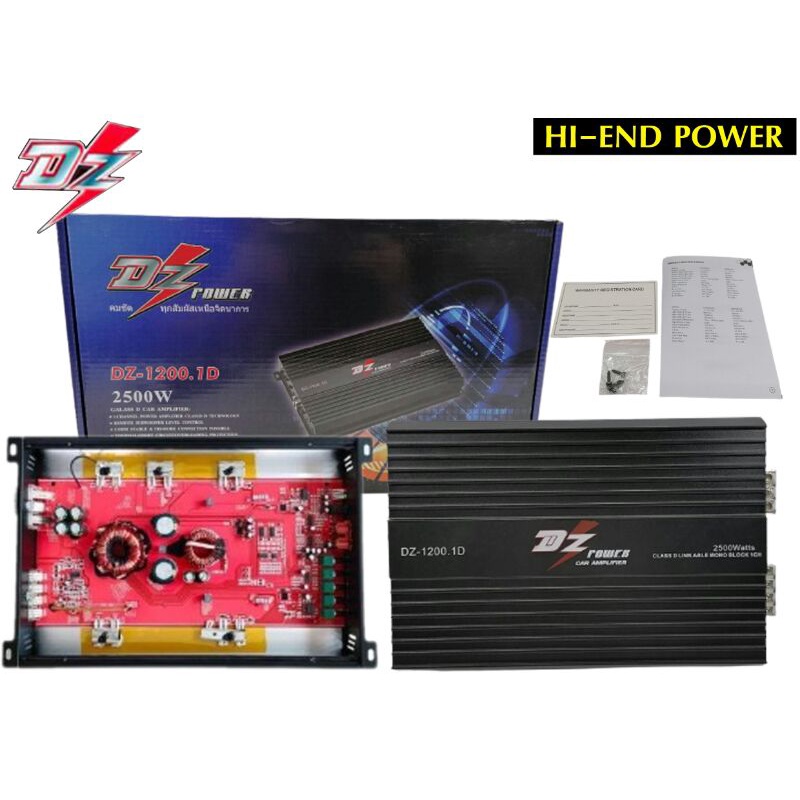 ขายเพาเวอร์แอมป์ POWER AMP Class D DZรุ่น DZ-1200.1D 2500Watt max ของใหม่ | Shopee Thailand