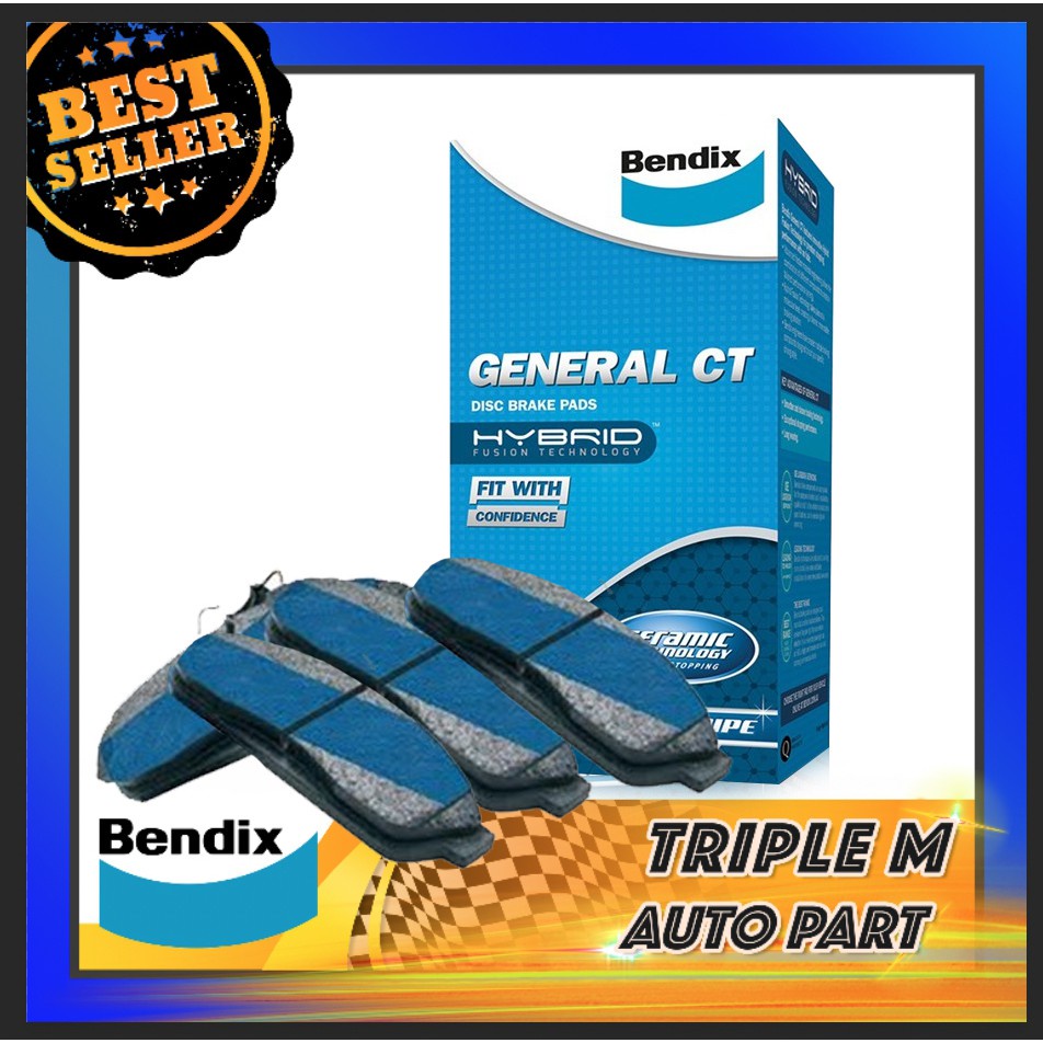 ผ้าเบรคหน้า Mercedes Benz MB100 MB140 /97-on BENDIX เกรด General CT DB1710 | Shopee Thailand