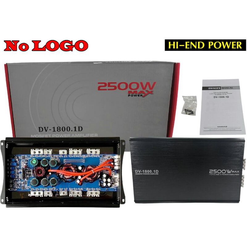 ขายเพาเวอร์แอมป์ POWER AMP Class D nologo รุ่น DV-1800.1D 2500Watt max | Shopee Thailand