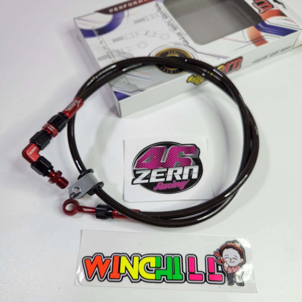 ZERN สายเบรค ทรง สายSWIT หัวฟันเฟือง สีแดงตัดดำ หัว90 ยาว 36 ใส่ WAVE ได้ทุกรุ่น | Shopee Thailand