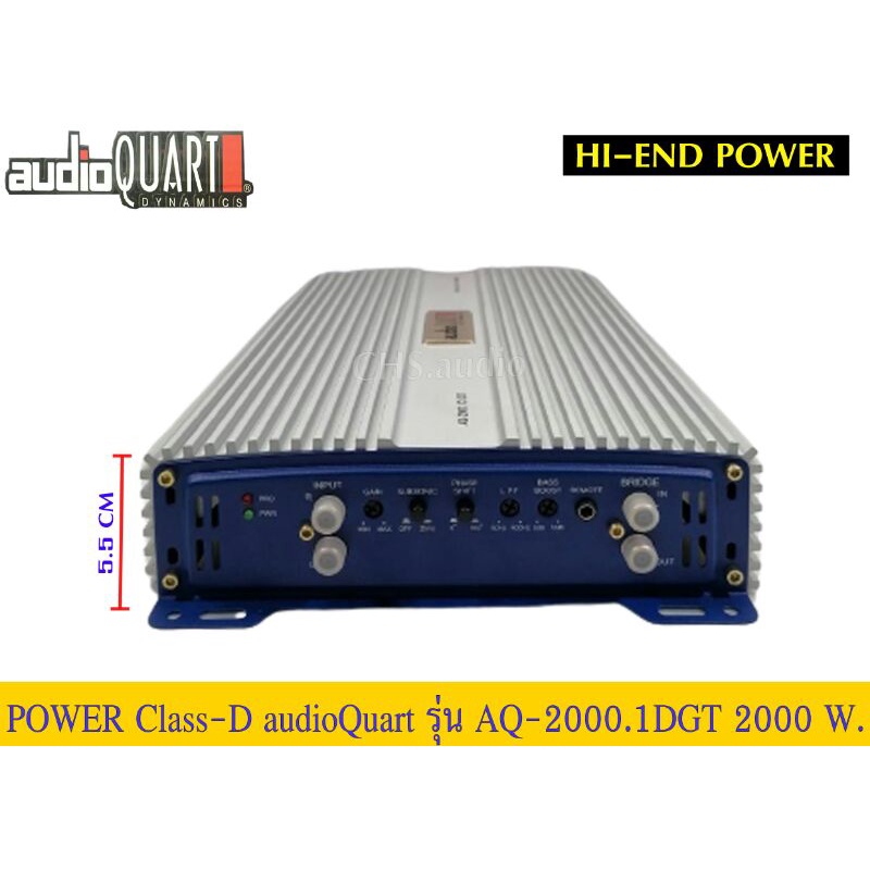 เพาเวอร์แอมป์ POWER AMP Class D audio QUART รุ่น AQ-2000.1DGT 2000Watt max /AQ-R2500GQ | Shopee ...