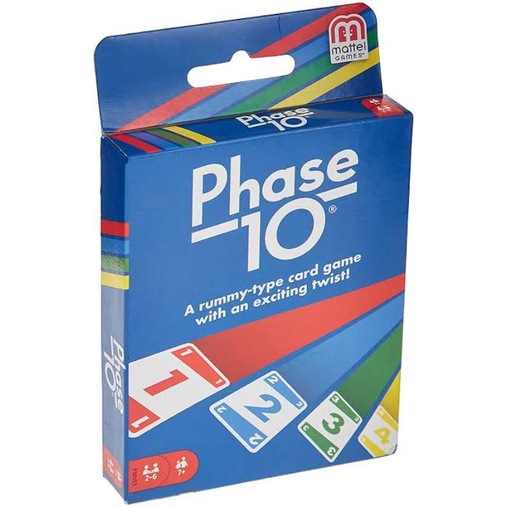Phase 10 Card Game with 108 Cards ของแท้ Rummy-type card game with a ...