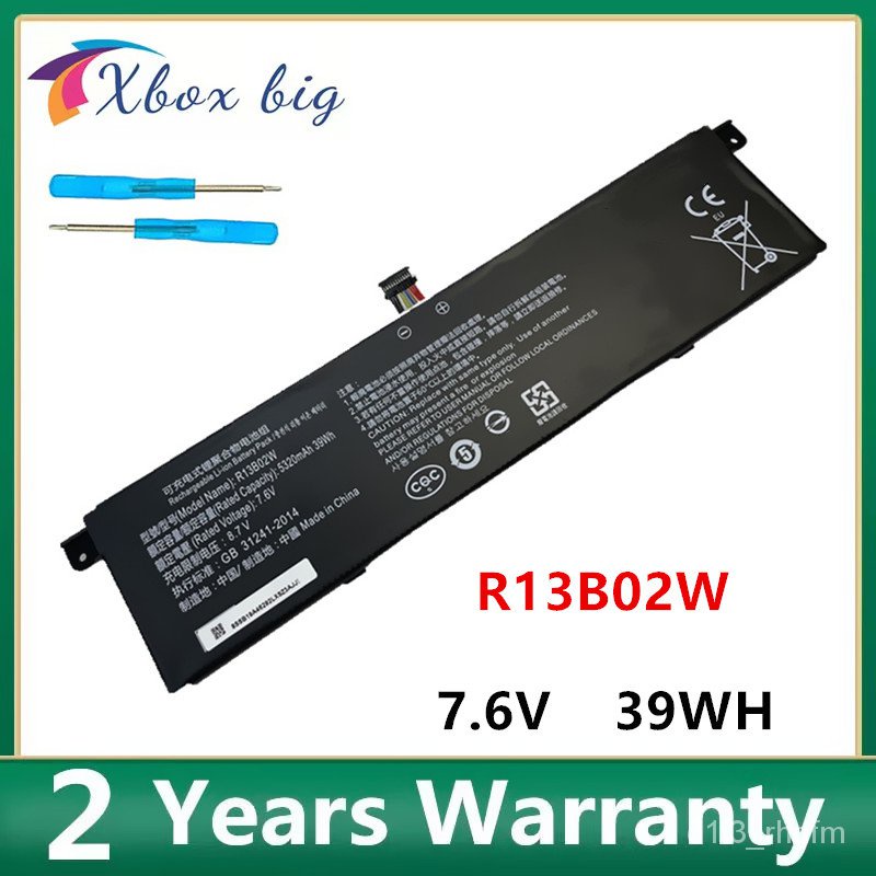 ใหม่ R13B02W แบตเตอรี่แล็ปท็อปสำหรับ Xiaomi Mi Air 13.3 "; ชุดแท็บเล็ต ...