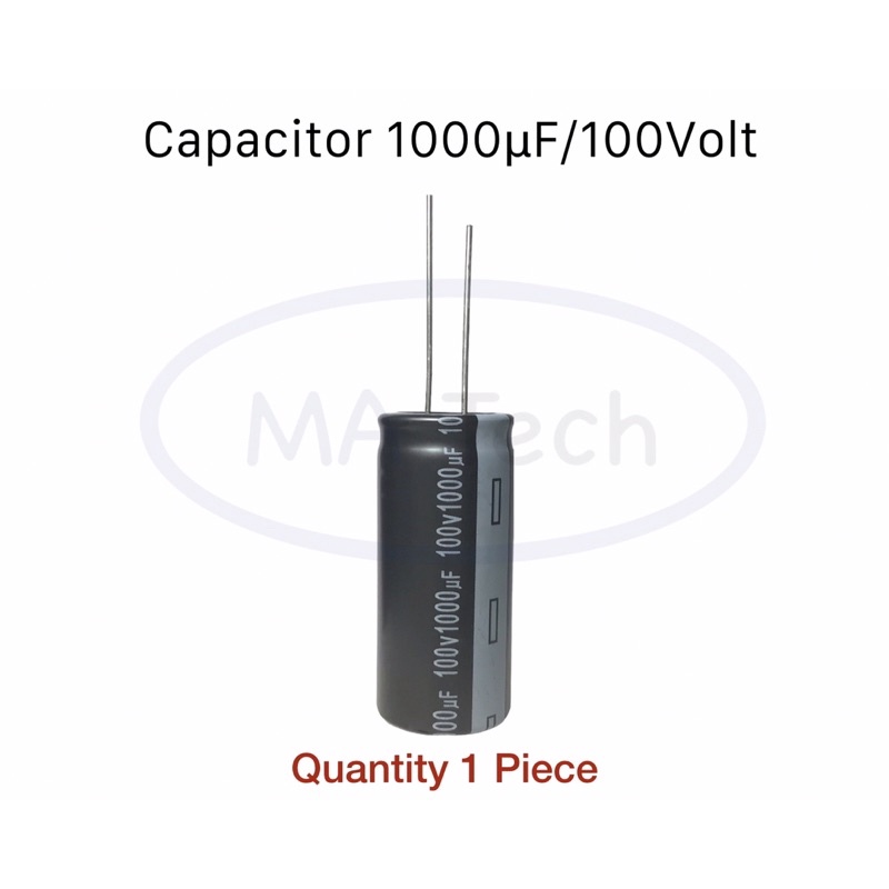 1000uf 100v คาปาซิเตอร์ 1000uF100V Capacitor 1000uF/100V ตัวเก็บประจุ ...