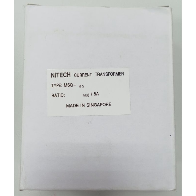 หม้อแปลงไฟฟ้า (CT) Nitech MSQ-60 600/5A | Shopee Thailand