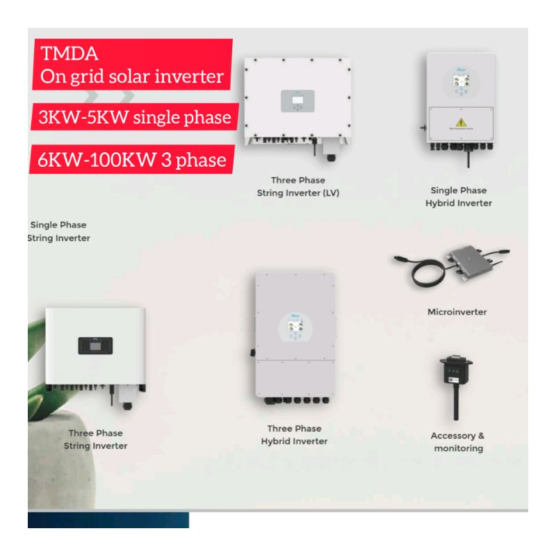 On grid solar inverter TMDA model: 3KW-15KW 230VAC/380VAC 50Hz ก่อนสั่ง ...