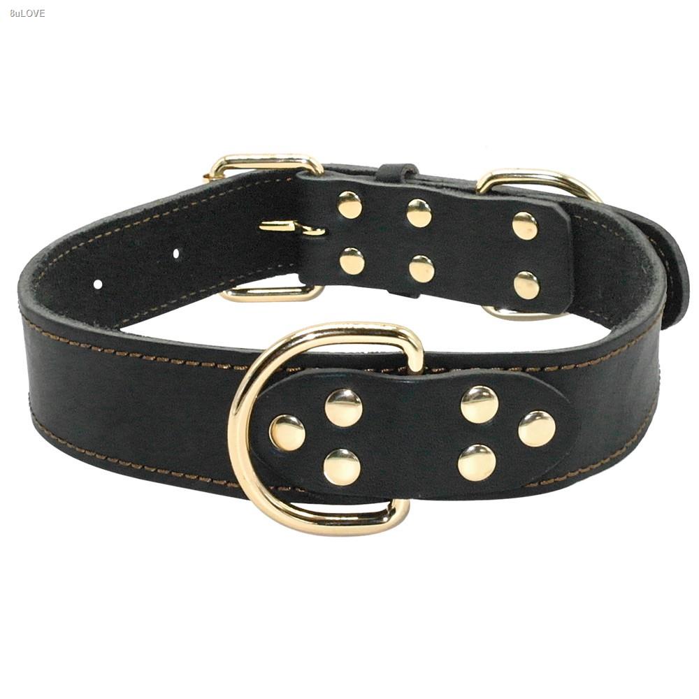 Heavy Duty Real Leather Dog Collars Large Dogs German Shepherd K9 ...