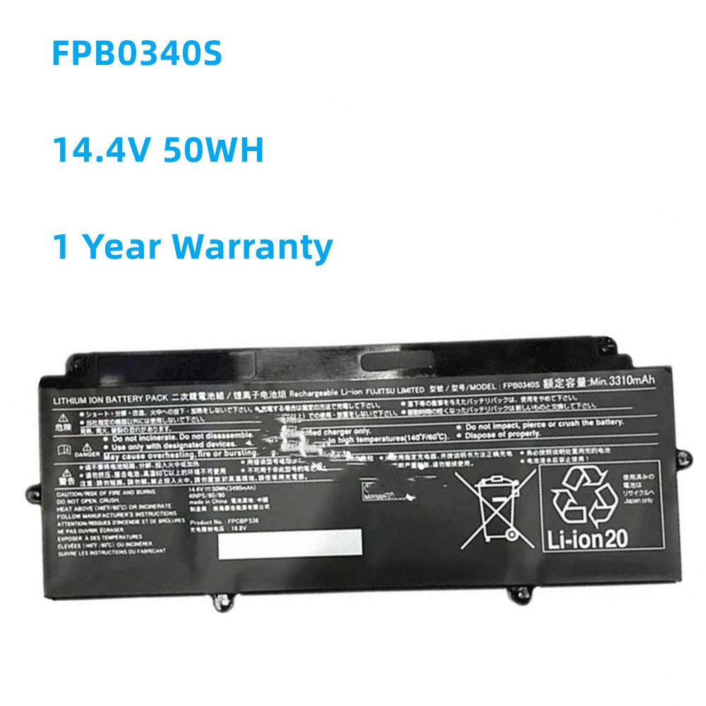 New 14.4V 50WH 3310mAh FPB0340S FPCBP536 Battery Apply to Fujitsu ...