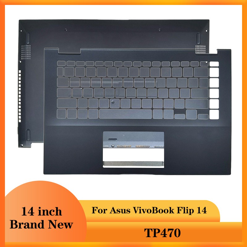 ใหม่สำหรับ Asus VivoBook Flip 14 TP470แล็ปท็อปกรณี Palmrest Upper Case ...