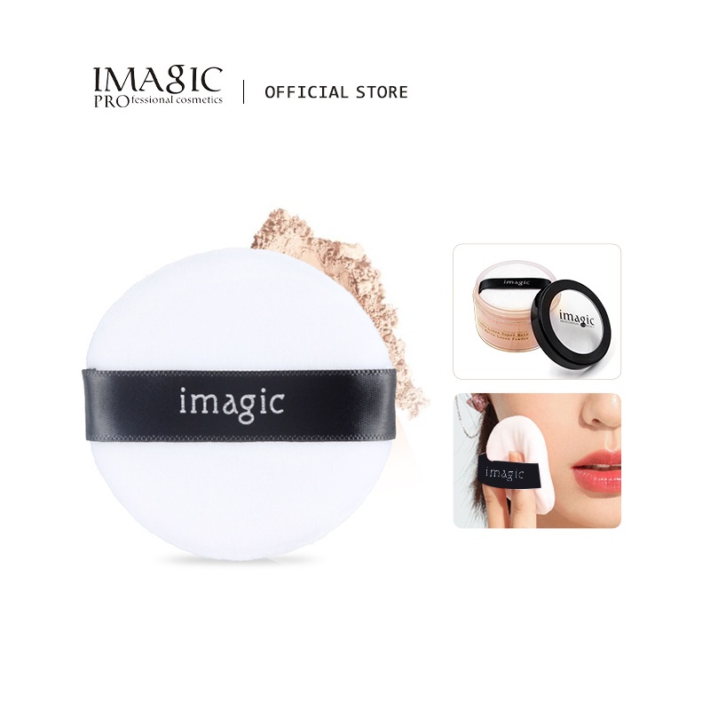 IMAGIC พัฟแต่งหน้า พัฟทรงกลม เหมาะสำหรับการลงแป้ง เติมหน้า ทำความสะอาด ...