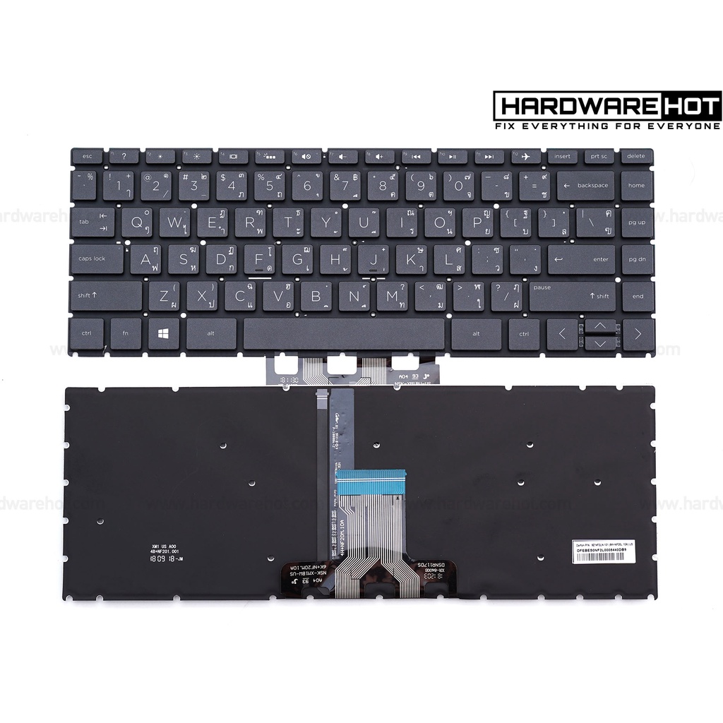 KEYBOARD HP PAVILION X360 14-DH 14-CE 14-DA TH-EN (KEYBOARD HP ...