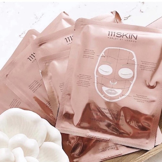111 SKIN - Rose Gold Brightening Facial Treatment Mask 5*30 ml ...