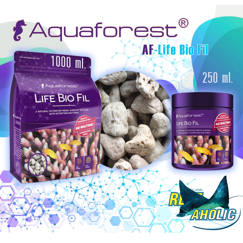 Aquaforest Life Bio Fil กระป๋อง 250 และ 1200 ml. แบบถุง 1200 ml ช่วย ...