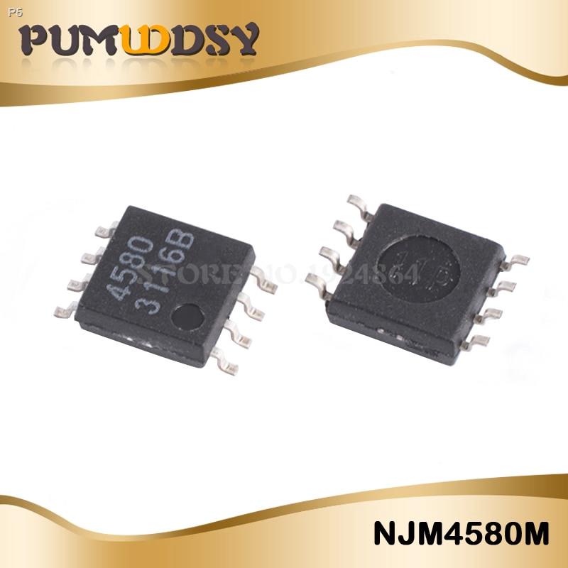 10PCS NJM4580M NJM4580 4580 SOP-8 IC dual op amp noiseless audio amplifier IC chip New Original ...
