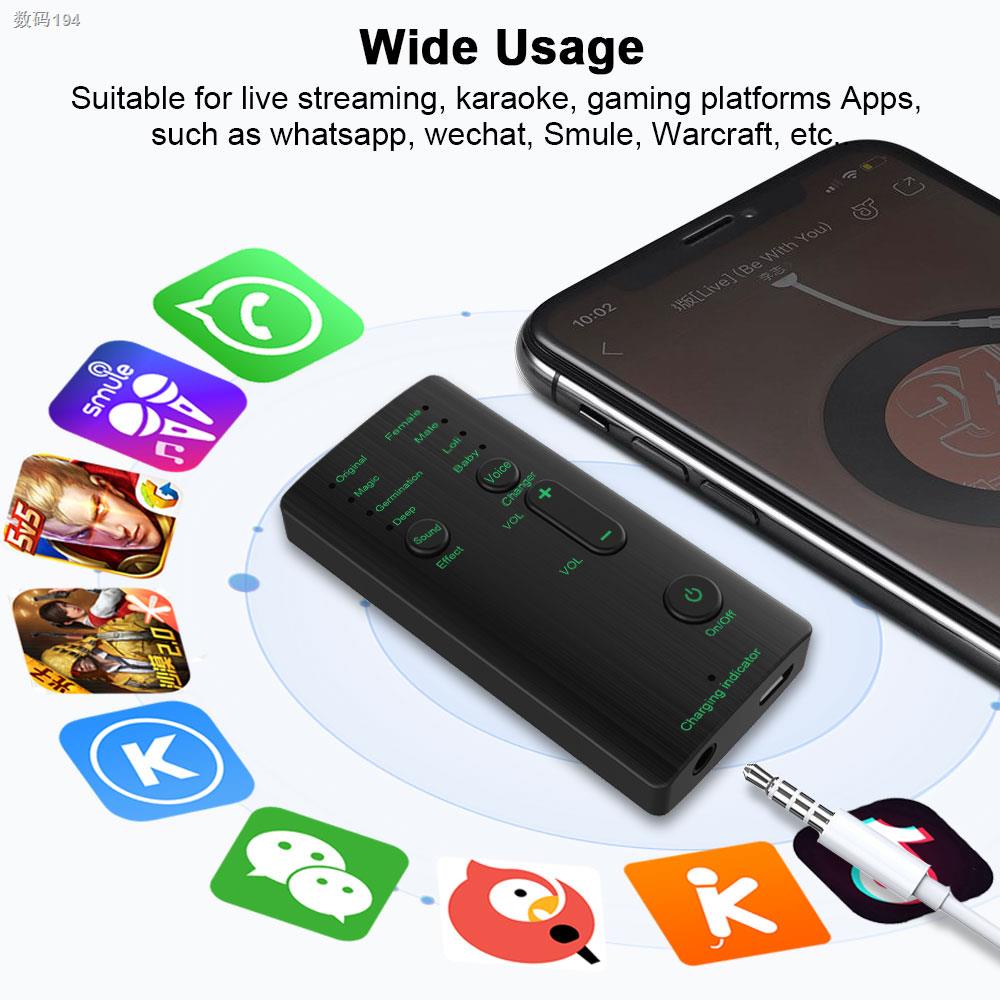 New 7 Different Sound Changes Voice Changer Device For Computer/Laptop ...