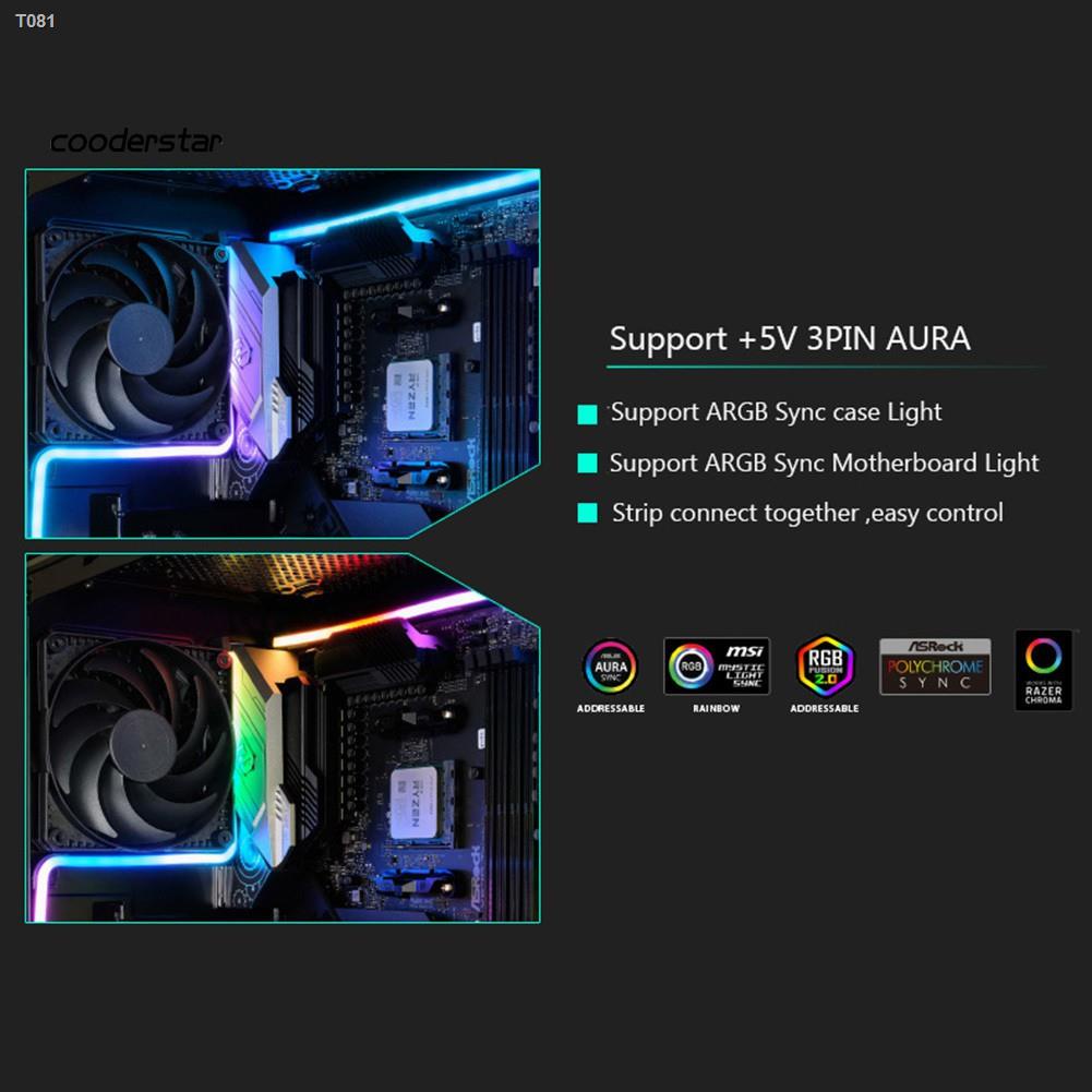 WDP PHANTEKS 2Pcs Neon Combo LED ARGB Light Strip Computer Case Chassis ...