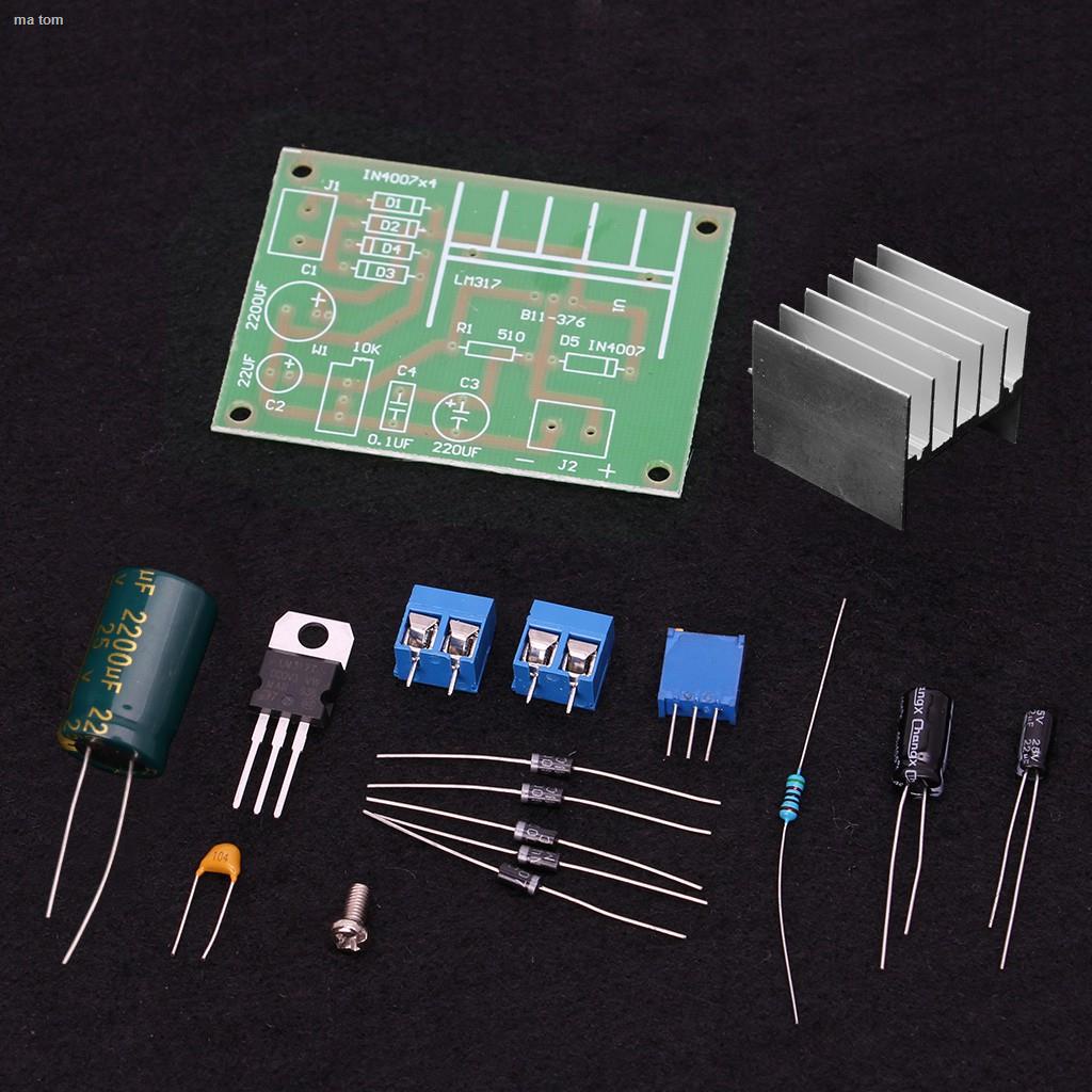 kiss*LM317 Adjustable Power Supply Board With Rectified AC DC Input DIY ...