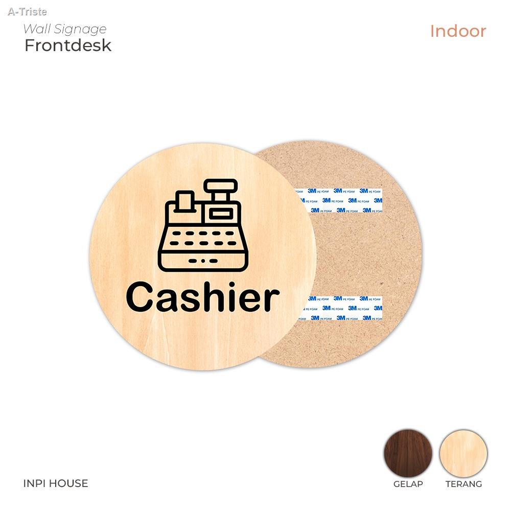 Cashier sign system - cashier sign Board - Brown | Shopee Thailand