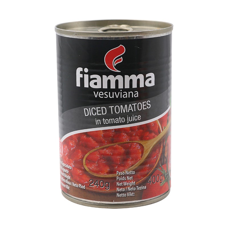 ไฟมมาวีสุเวียนามะเขือเทศหั่นชิ้น 400กรัม Fiamma Vesuviana Diced ...