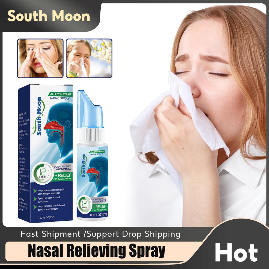 South Moon Nasal Treatment สเปรย์อาการคัน Anti Sneezing Clean บรรเทา ...