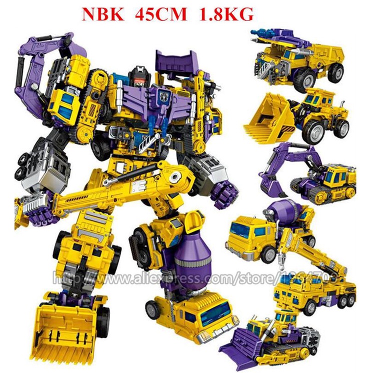 WEI JIANG Big Size New 5 in 1 Anime Devastator Movie Toys kids ...