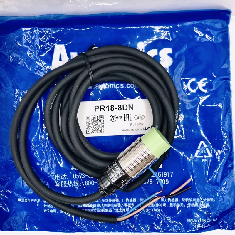 Sensor PR18-8DN(Aotonics) Sensor PRoximity Sensor หัวนูน 3สาย NPN NO ...