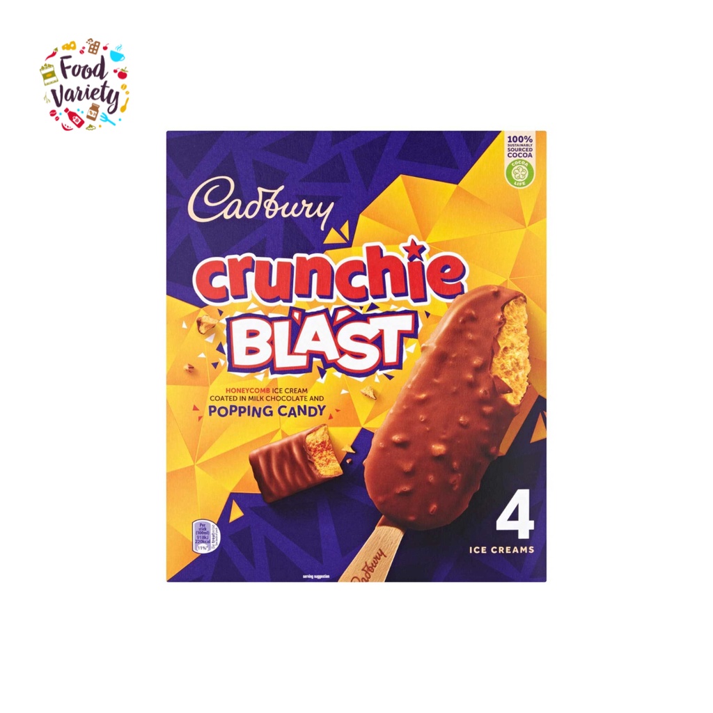 Cadbury 4pk Crunchie Blast Sticks Ice Cream 400ml | Shopee Thailand