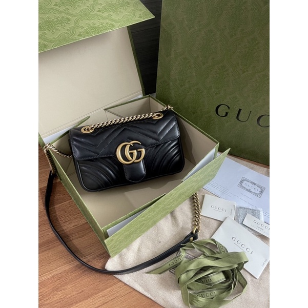 Gucci marmont size 22 (y.22 ) สภาพสวยมาก | Shopee Thailand