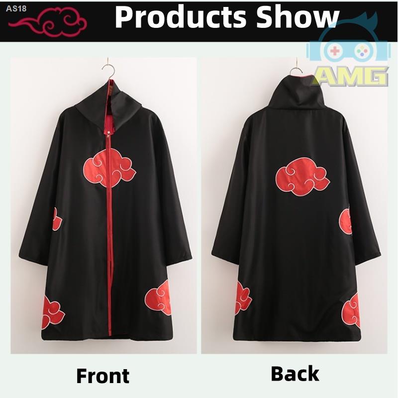 Anime Naruto Ninja Sasuke Uchiha Clothing With Hood Akatsuki Hawk ...