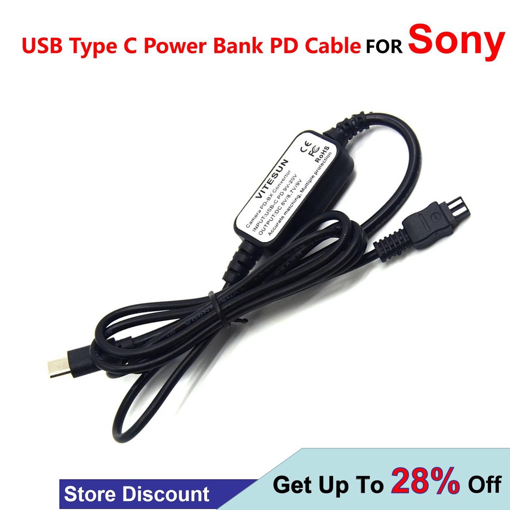 ACL25 HDR-CX300E AC-L25C ACL200B USB C Power Bank PD สำหรับกล้อง Sony ...