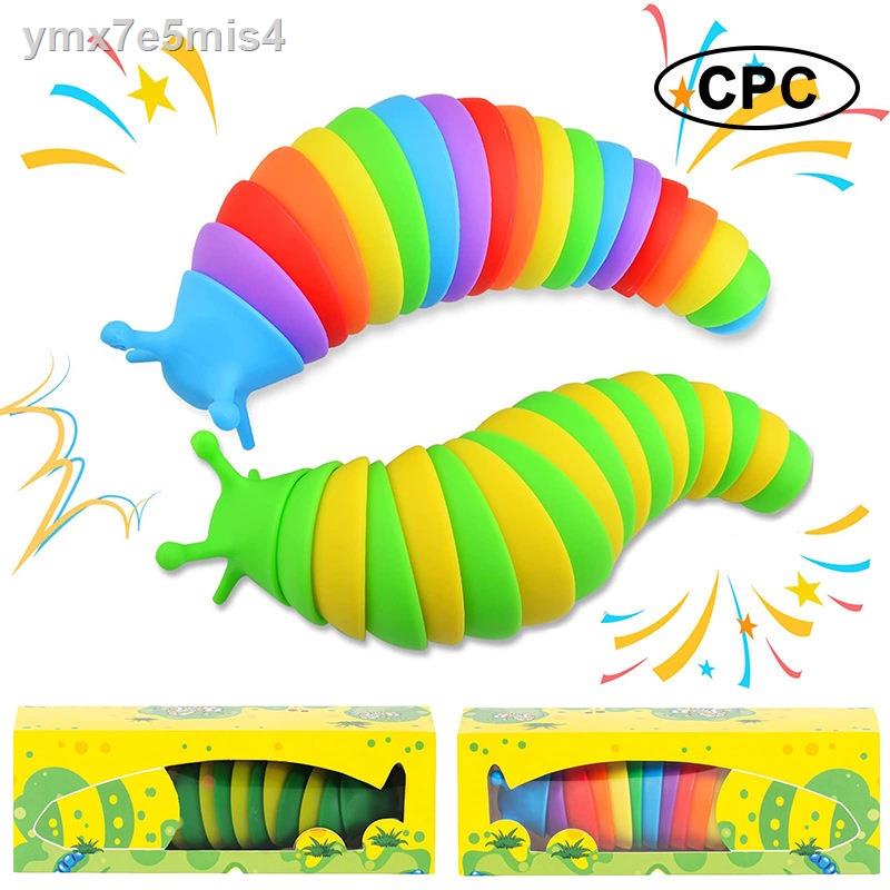 Fidget Slug Toy Sensory Slug Fidget Toys For Kids & Adults Removable ...