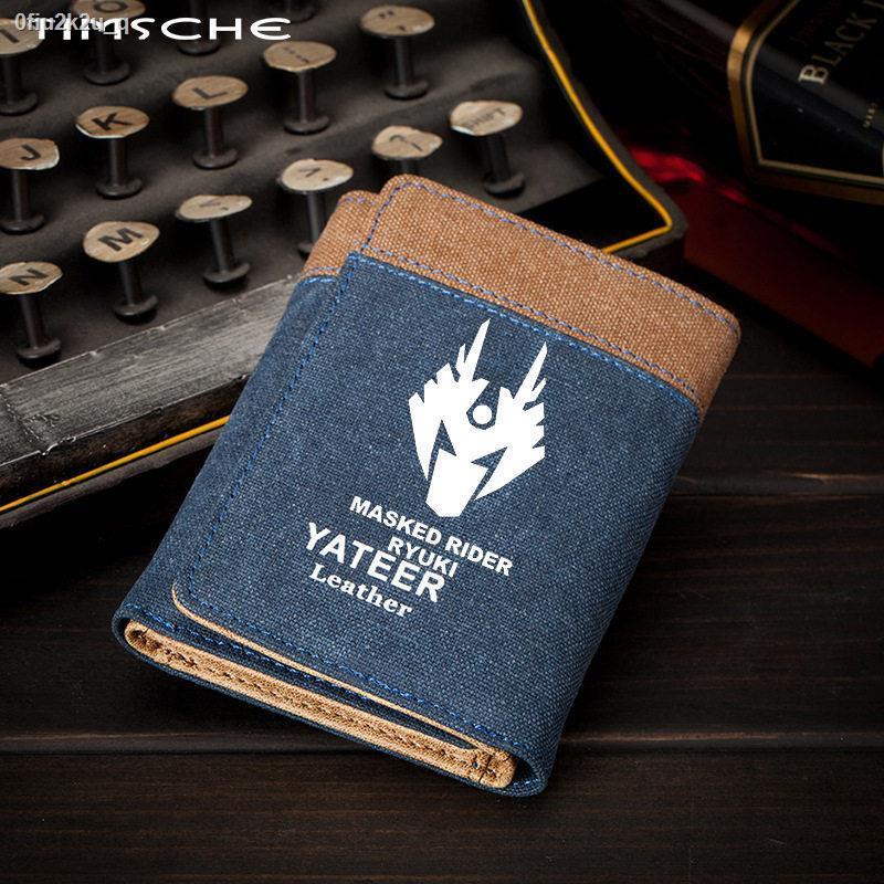 Kamen Rider Anime Peripheral Wallet ผ้าใบสองมิติ Ins ที่ใส่บัตรเหรียญ ...