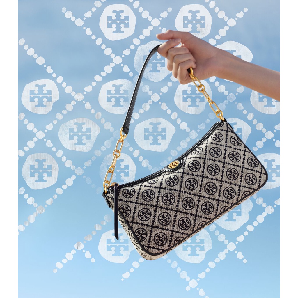 TORY BURCH T Monogram Jacquard Studio | Shopee Thailand