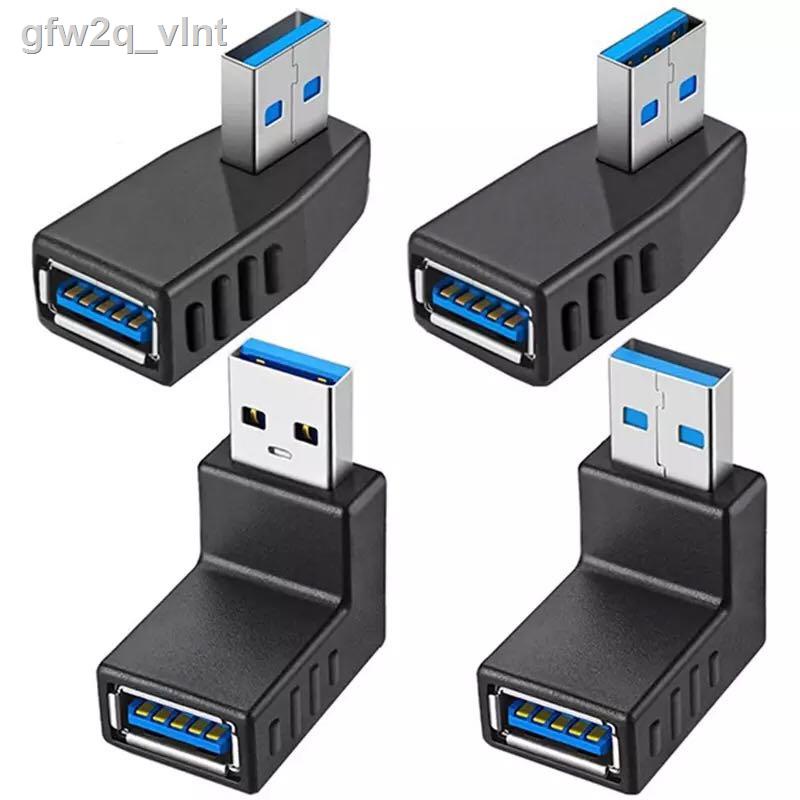USB 3.0 M/F Adapter 90 Degree Male To Female Coupler Connector Plug ...