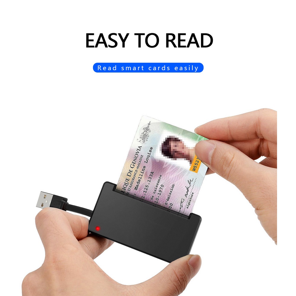 USB 2.0 smart Card Reader memory for ID Bank EMV electronic DNIE dni ...