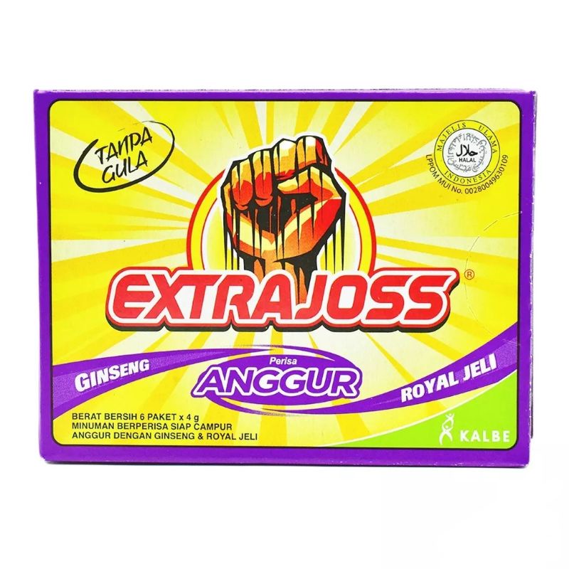 10 Boxes Extra Joss Grape Flavoured Drink Base Flavor 4g/sachets ...